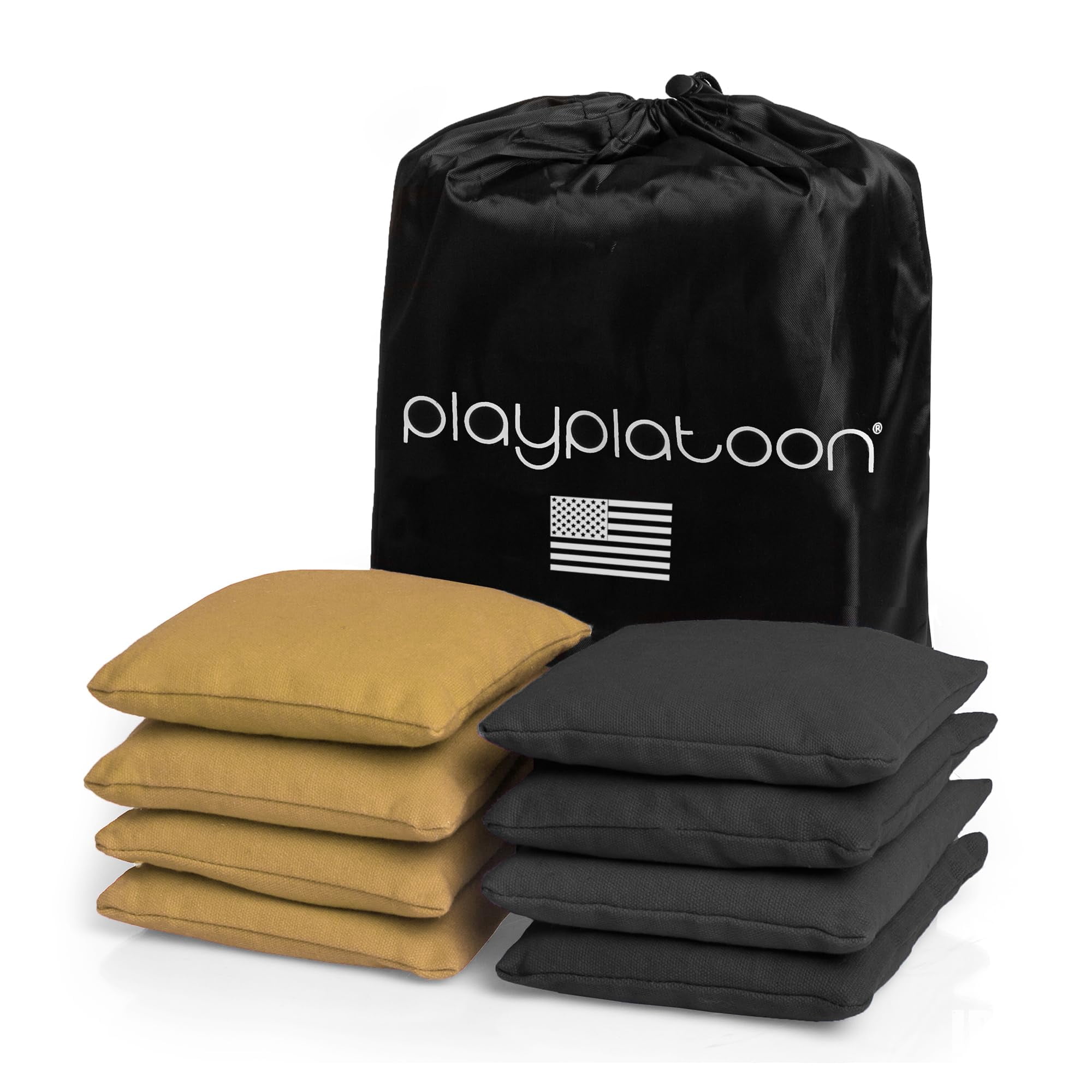 Play Platoon Weather Resistant Cornhole Bags - Set of 8 Regulation Corn ...