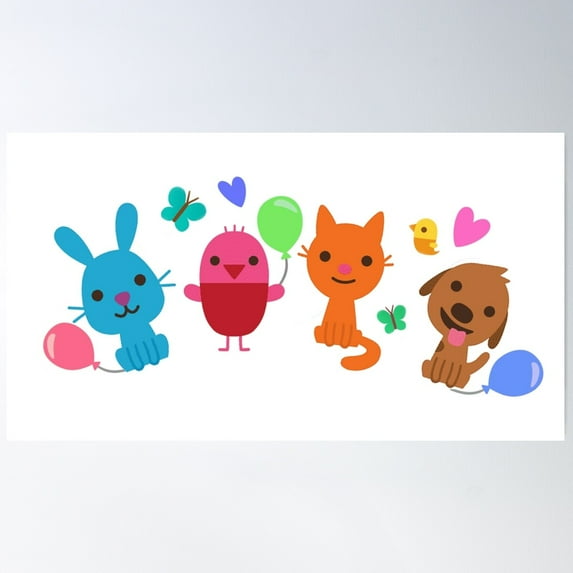 Play Sago Mini Poster Wall Art, Modern Wall Decor For Living Room ...