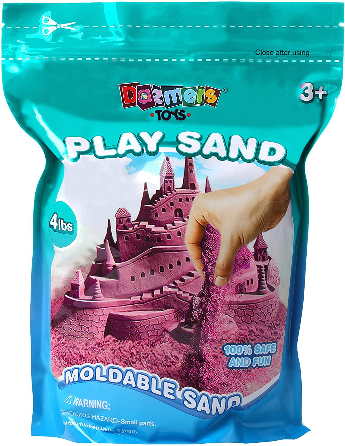 Play Sand Kit 32 pc Play Sand Sensory Toy with 3.3Lbs of Sand ...