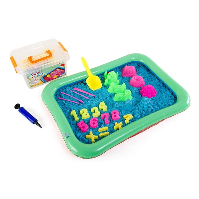 Walmart Play Sand Kit 32 pc Sensory Toy with 3.3Lbs Sand, Inflatable ...