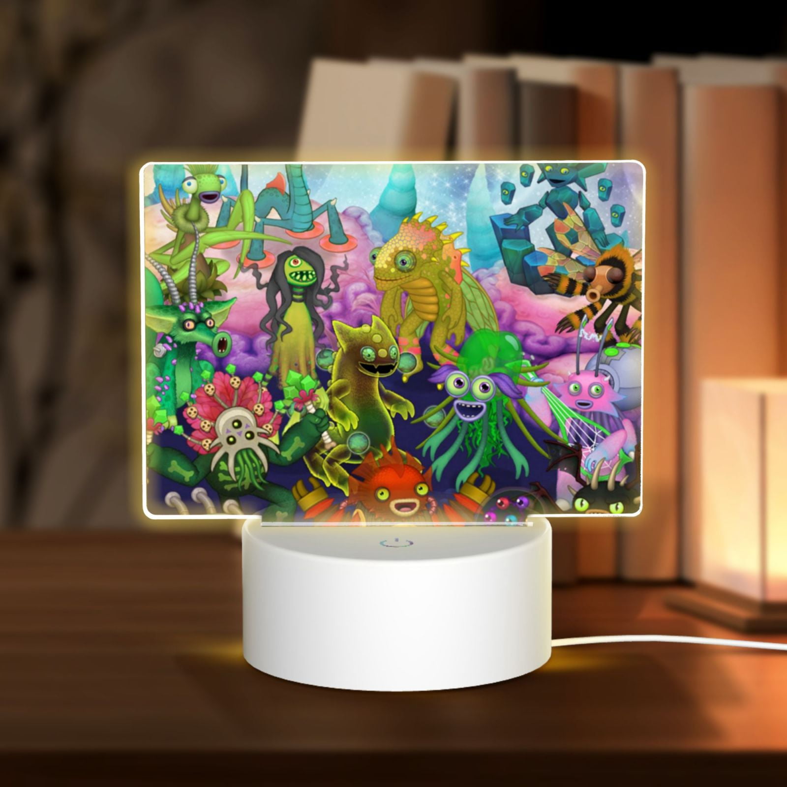 Play My Singing Monsters Rectangular Acrylic Night Light Adjustable 3 ...