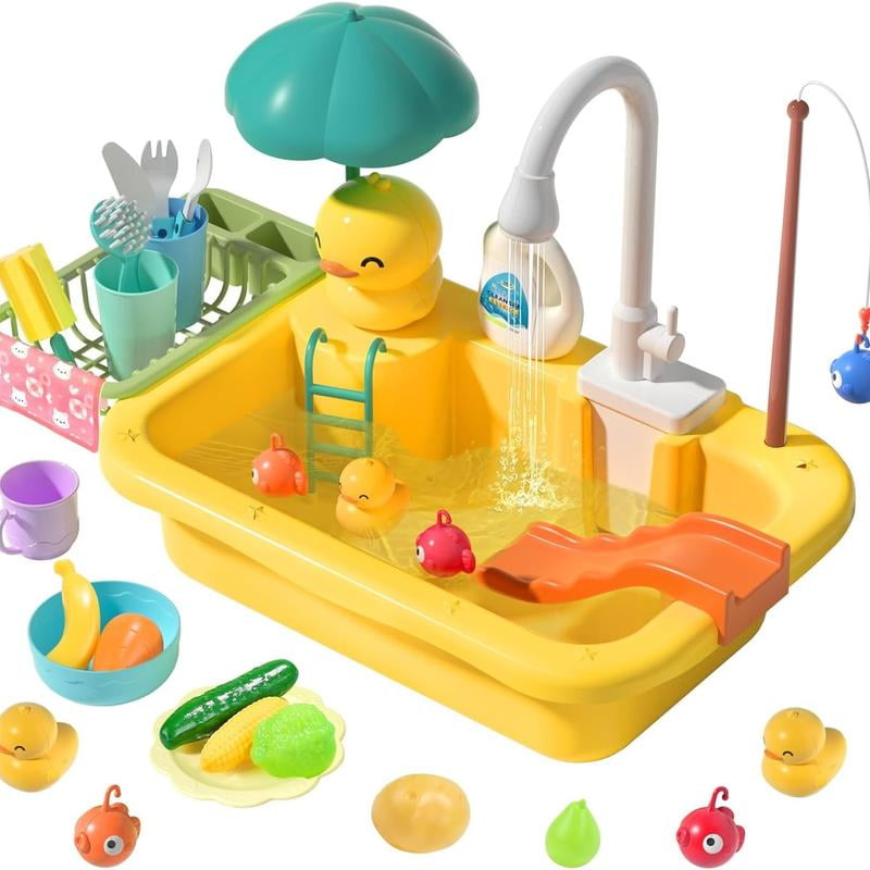 Play Sink with Running Water, Kitchen Sink with Upgraded Electric ...
