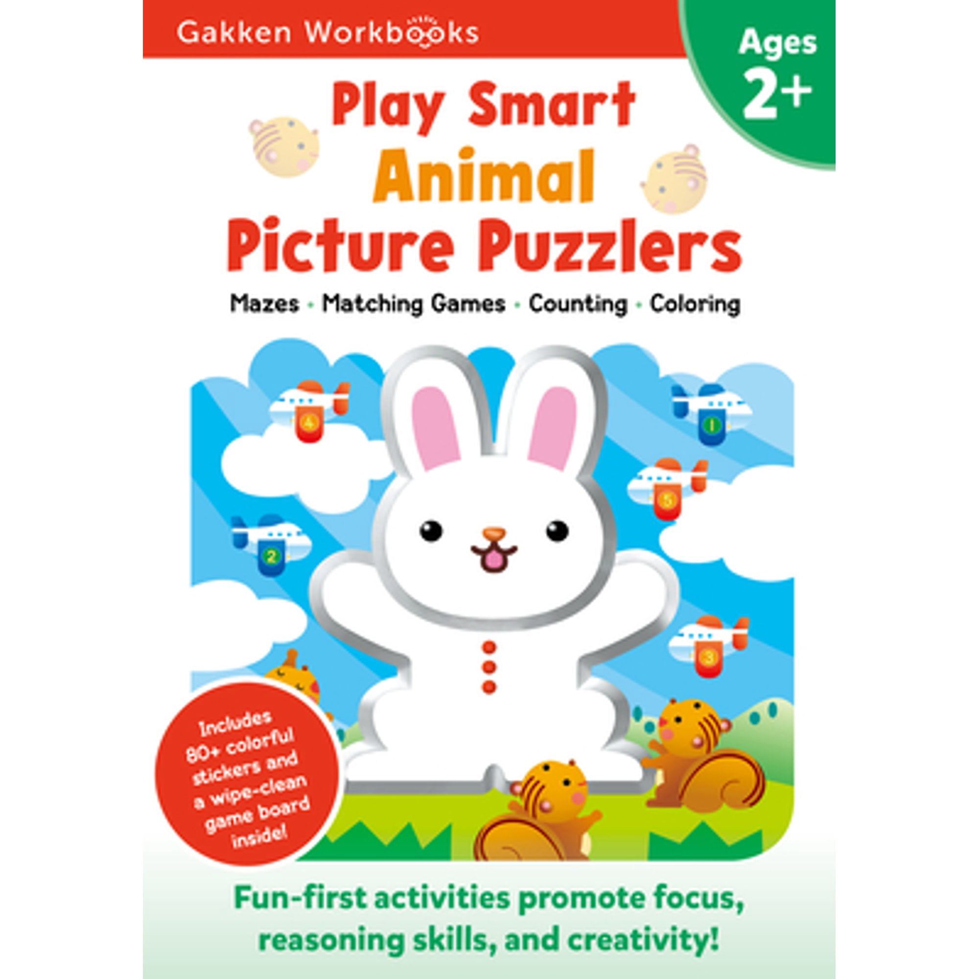 Pre-Owned Play Smart Animal Picture Puzzlers Age 2+: Preschool Activity ...