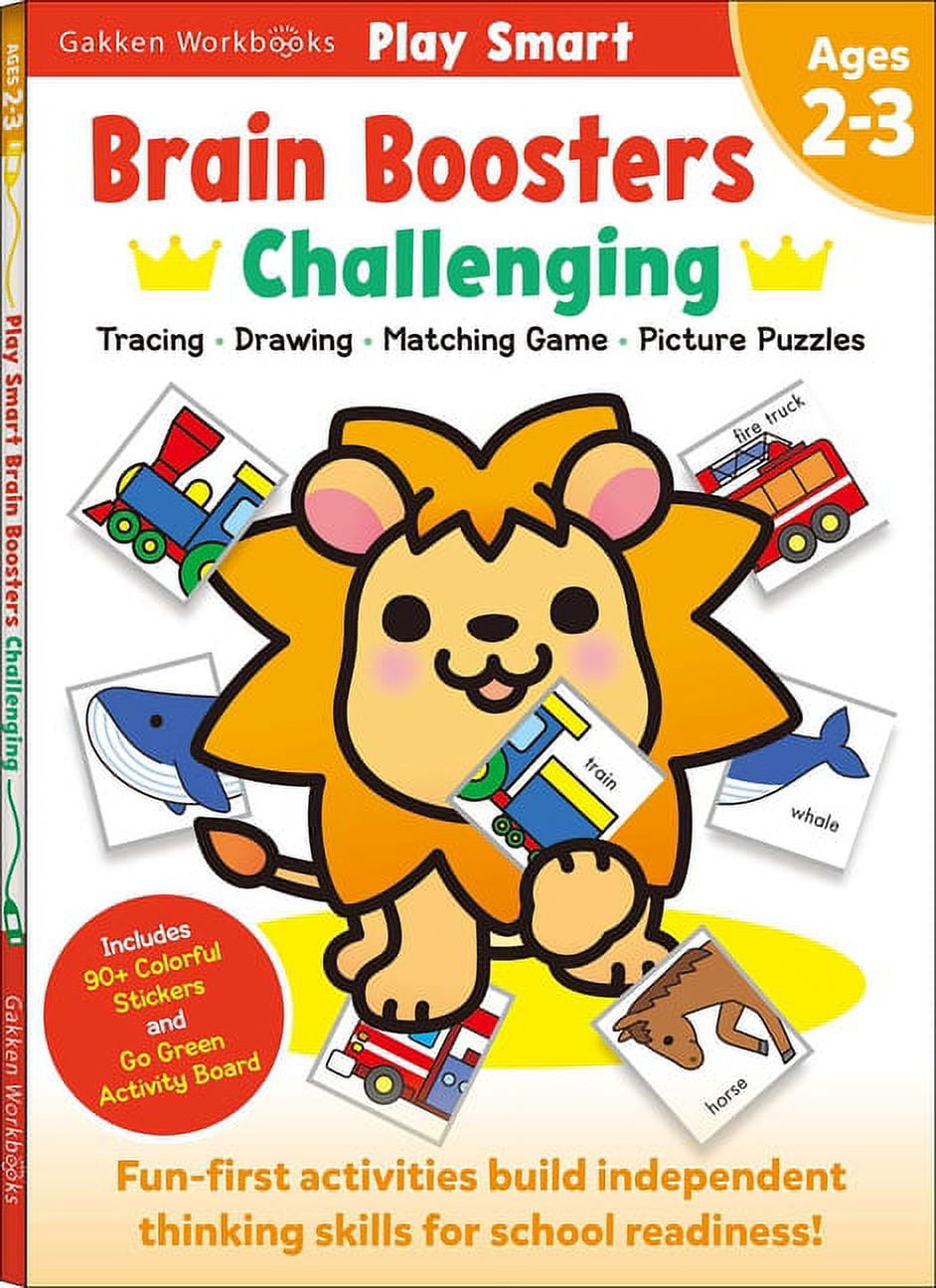 Play Smart Play Smart Brain Boosters: Challenging - Age 2-3: Pre-K Activity Workbook: Boost ...