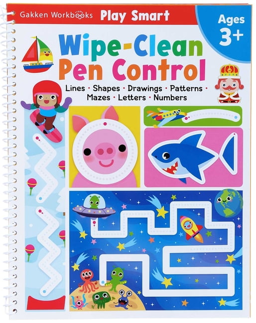 Play Smart Play Smart Wipe-Clean Pen Control: Ages 3+, (Spiral-Bound ...