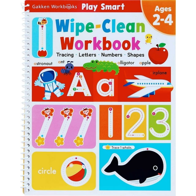 Play Smart: Play Smart Wipe-Clean Workbook Ages 2-4: Tracing, Letters ...
