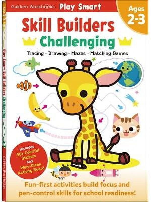 Play Smart Skill Builders: Challenging - Age 2-3: Pre-K Activity Workbook: Learn Essential First ...