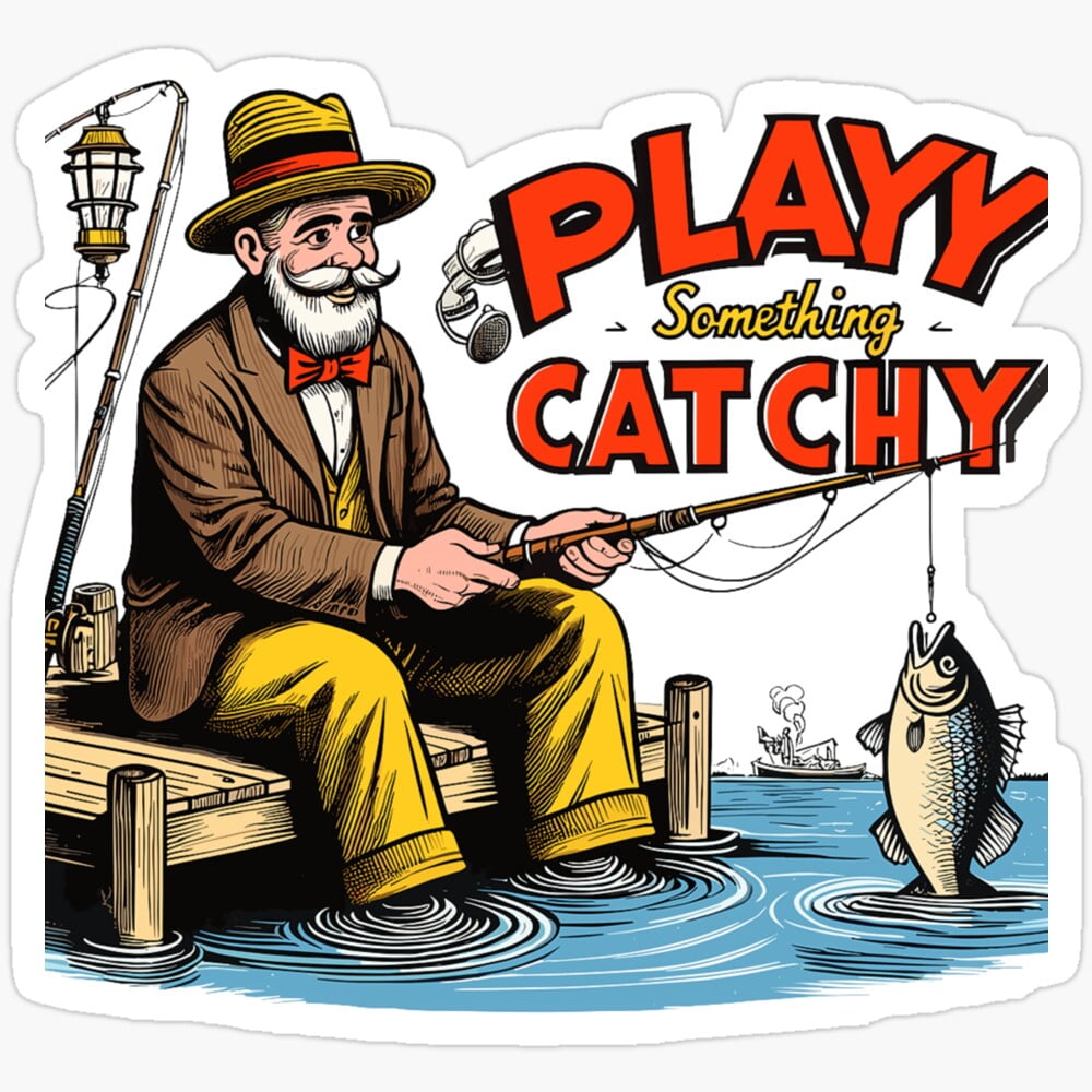 Play Something Catchy Stickerphone Decal Water Bottle Stickers, Vinyl ...