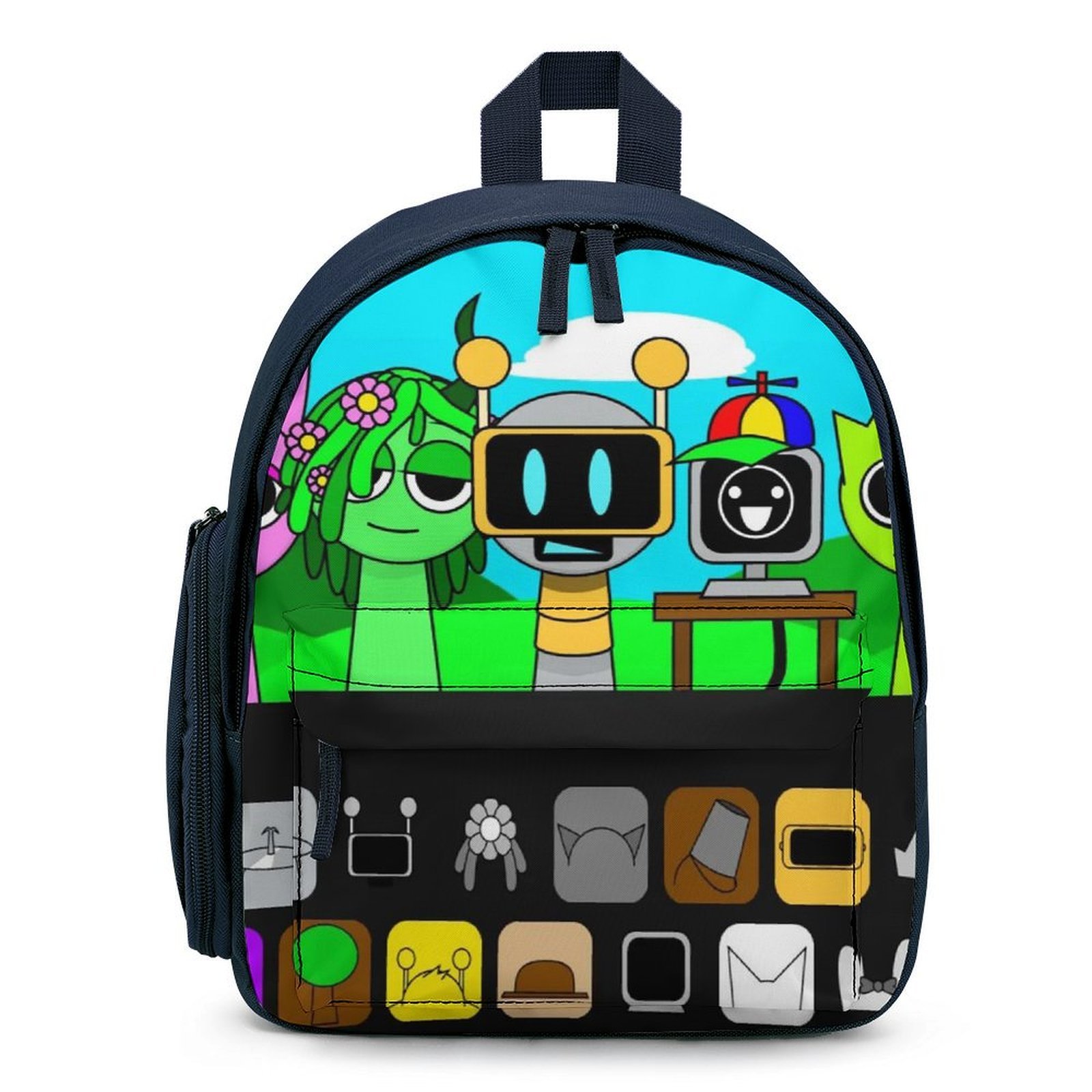 Play Sprunki Adjustable Daypack Backpack Lightweight Satchel Travel ...