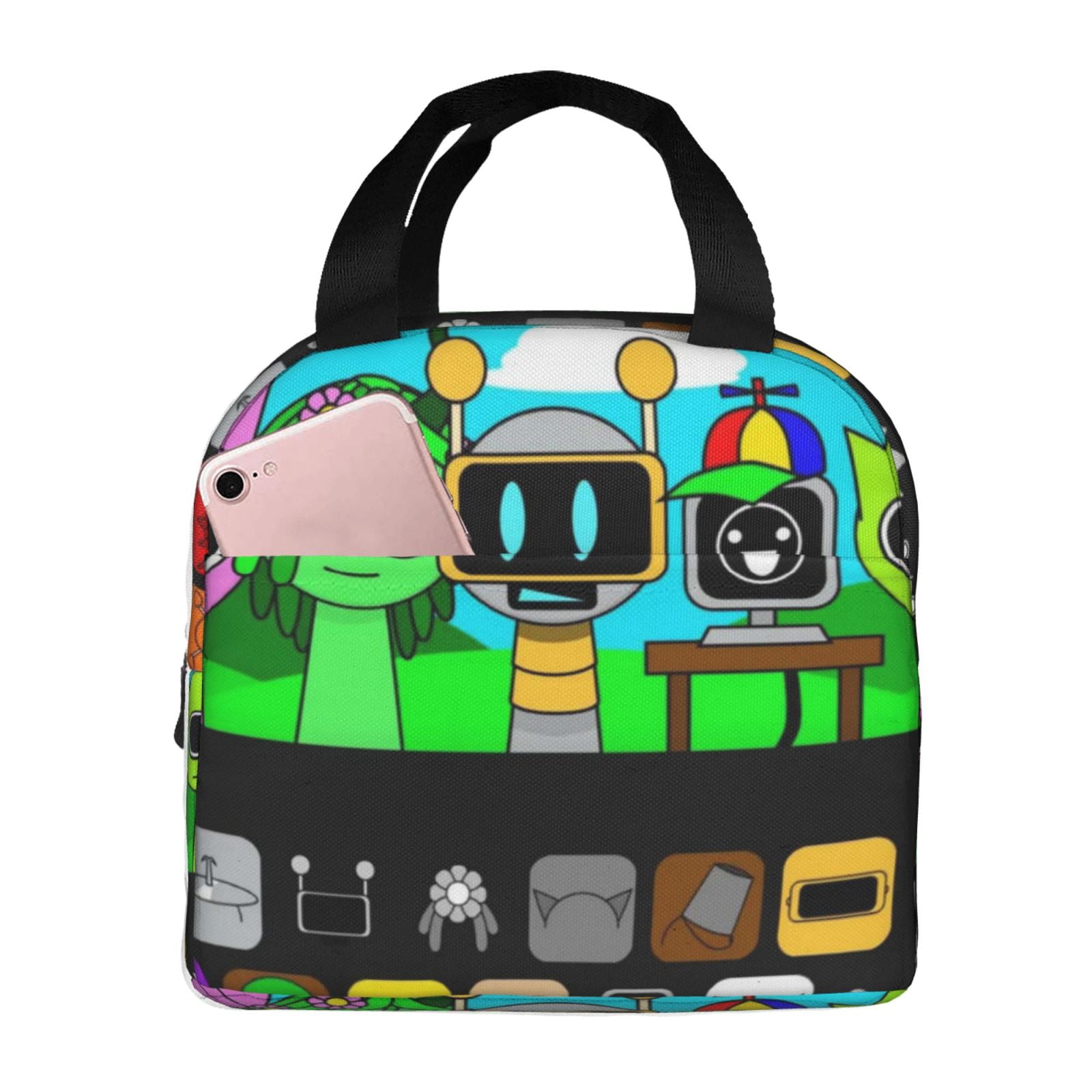 Play Sprunki Portable Lunch Bag Reusable Lunch Box Insulated Thermal ...