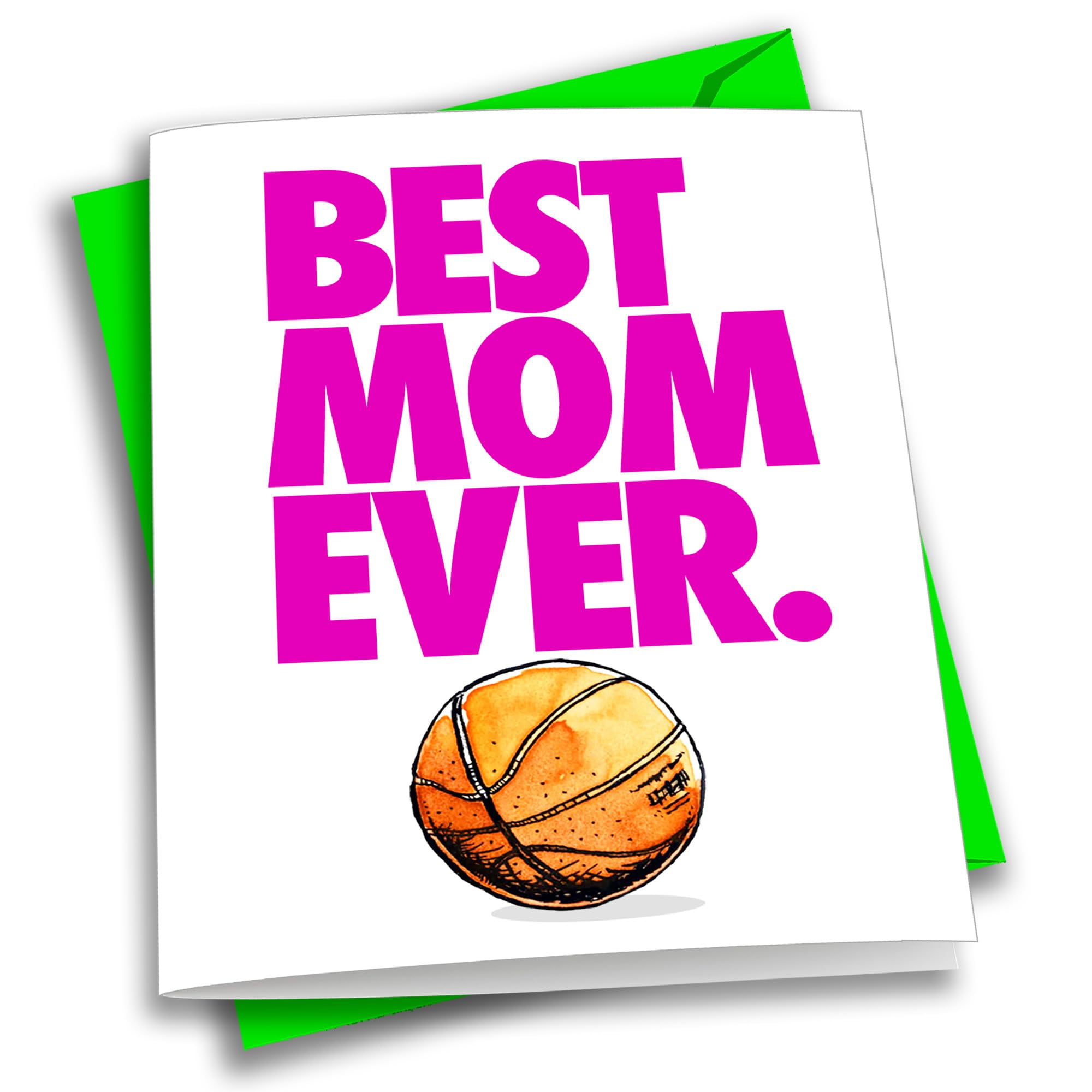 Play Strong 1-Pack Basketball MOM Appreciation Card BEST MOM EVER (5x7 ...