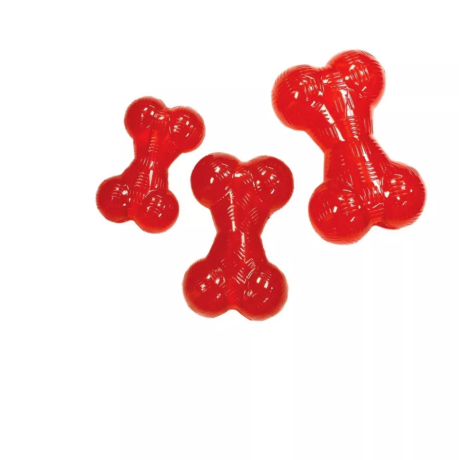 Play Strong Rubber Bone Toy For Dog - 3 Sizes - Each Floats Hollow ...