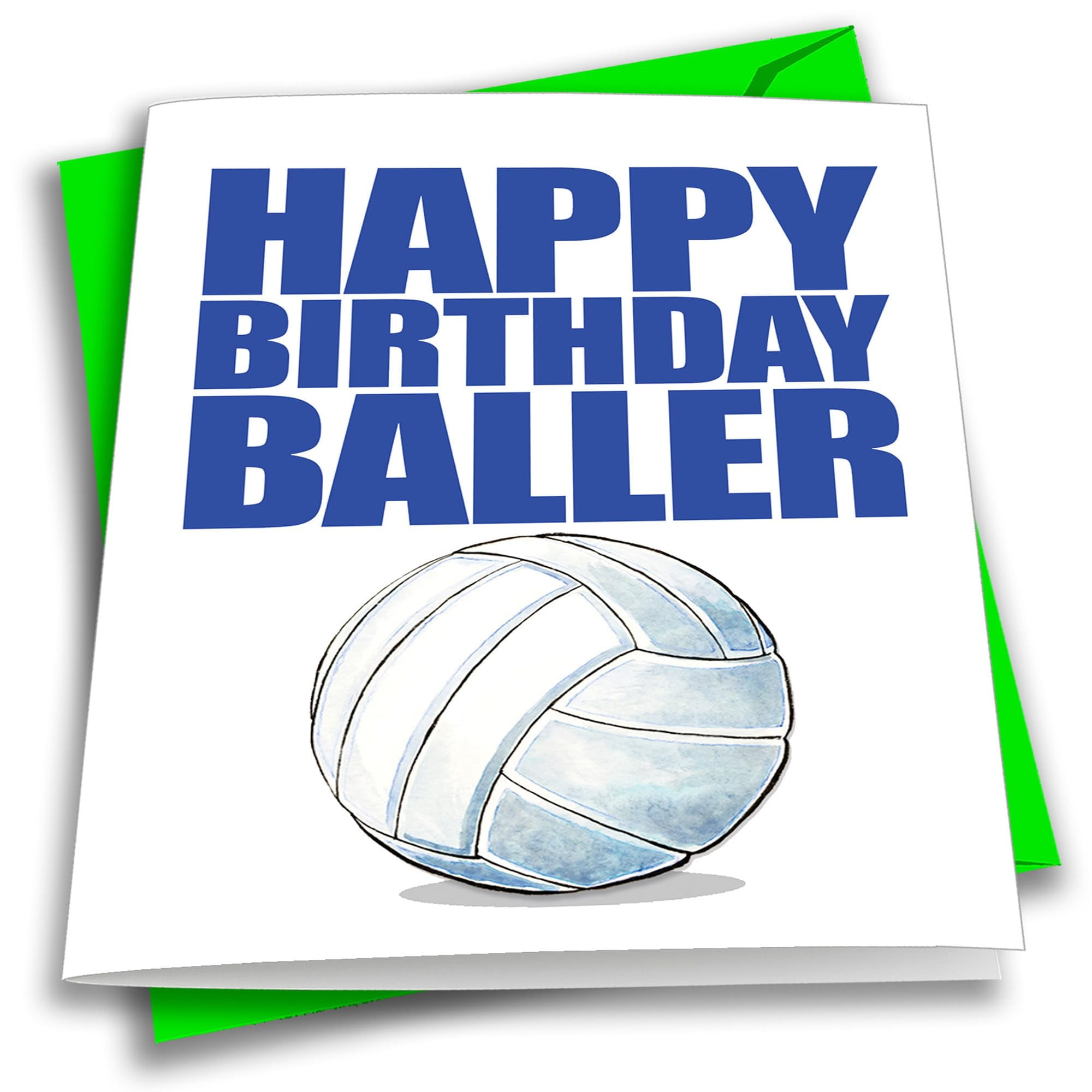 Play Strong Volleyball Elite Happy Birthday Baller Birthday (5x7 ...