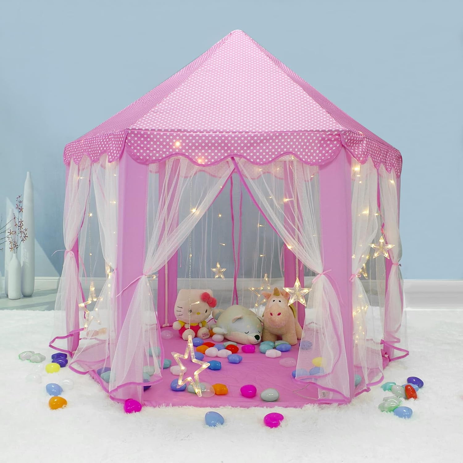 Play Tent for Kids Princess Castle Girls Playhouse, Princess Tent for ...