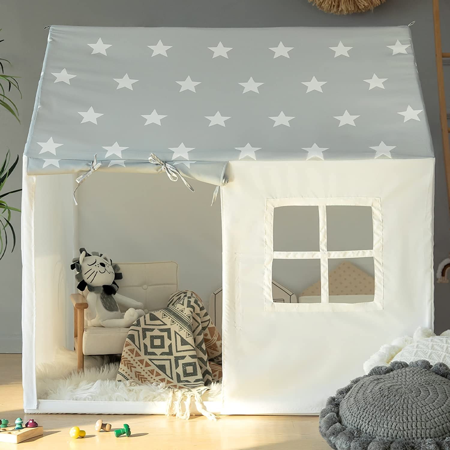 Play Tent with Star Light, Tent Playhouse Indoor Tent for Play House ...