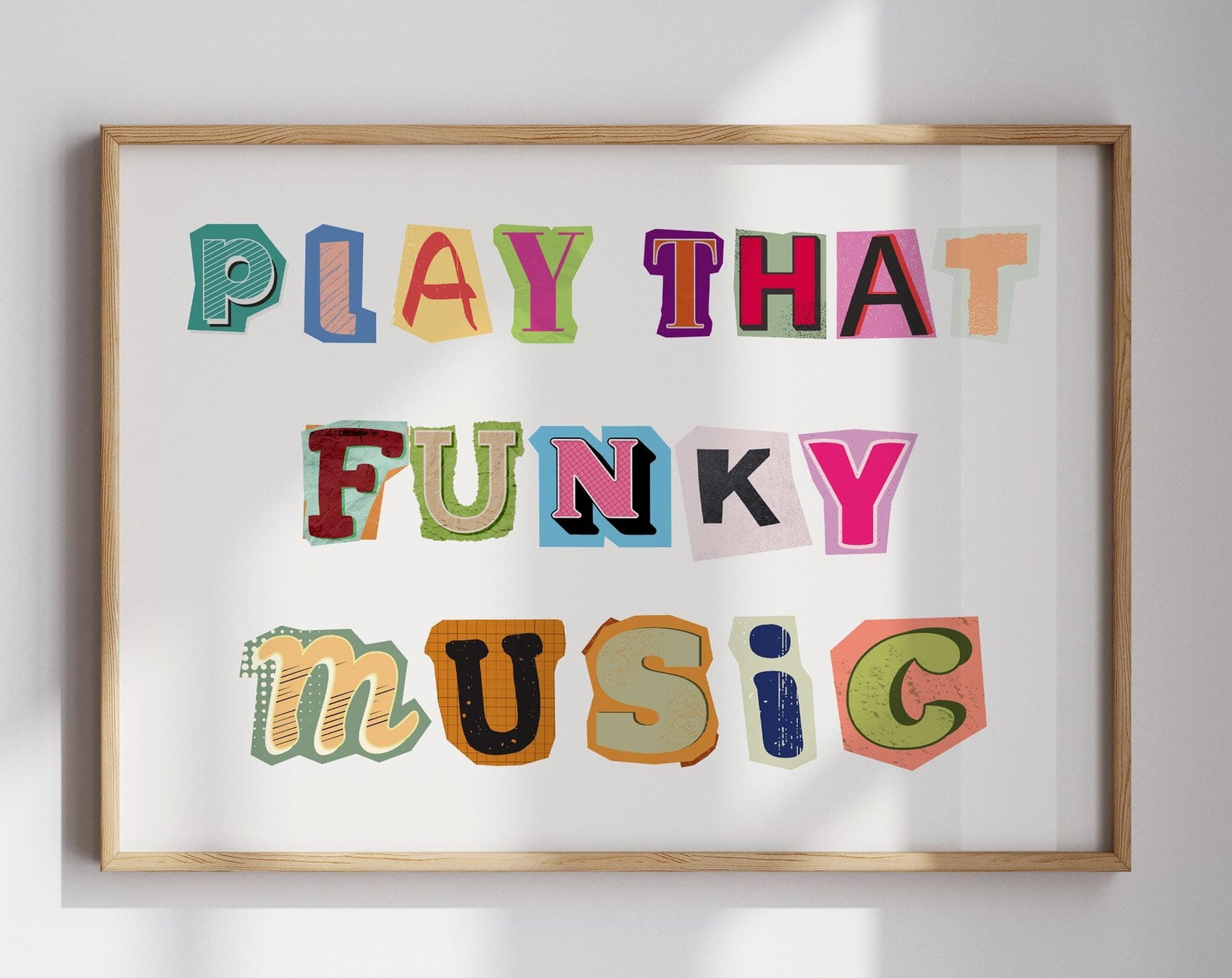 Play That Funky Music Print, Retro Music poster, Gallery Wall, Girls ...
