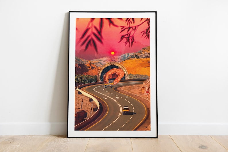 Play Time | Trippy Psychedelic Art | Surreal Road Trip Art | Vintage ...