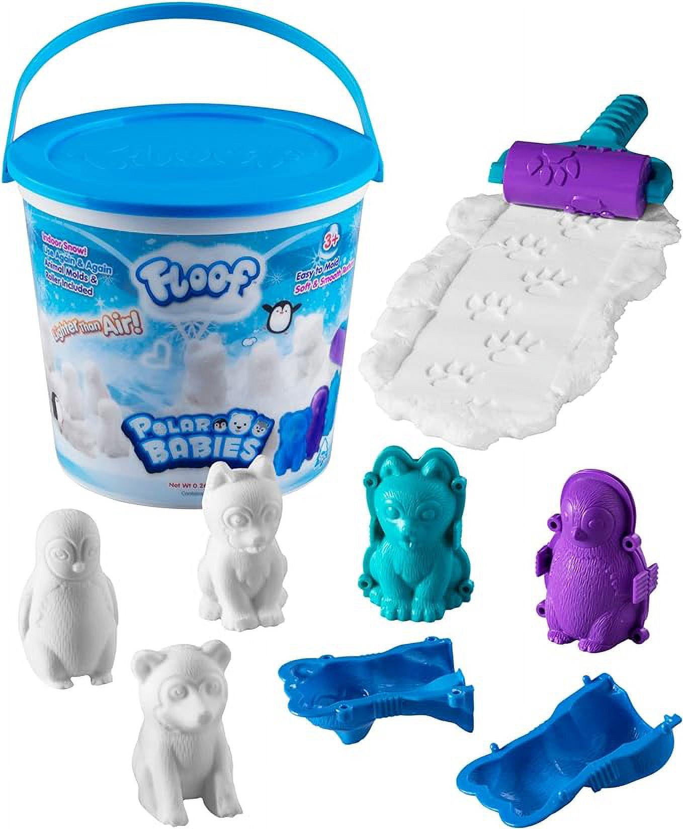 Play Visions 4602 Floof Modeling Clay-Reuseable Indoor Snow-Endless ...