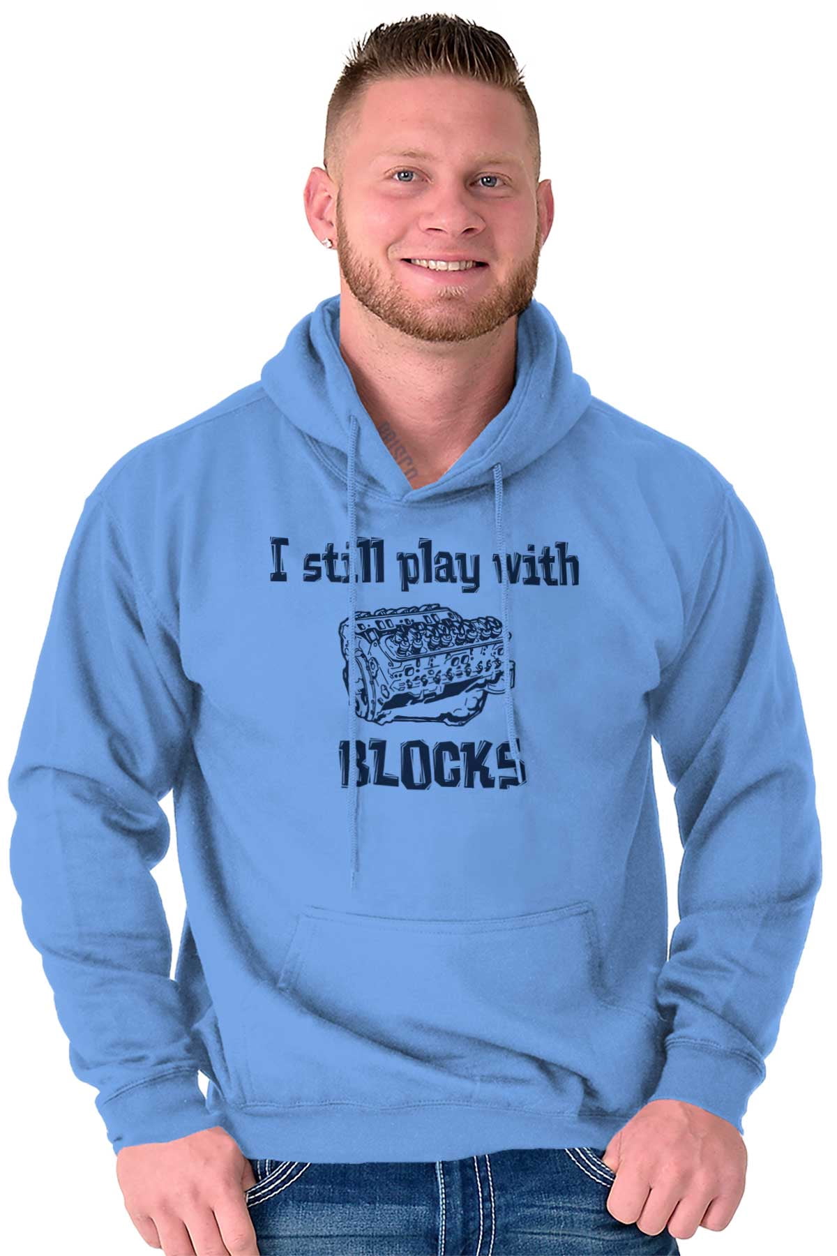 Play With Blocks Car Engine Mechanic Unisex Plus Size Hoodie Brisco ...