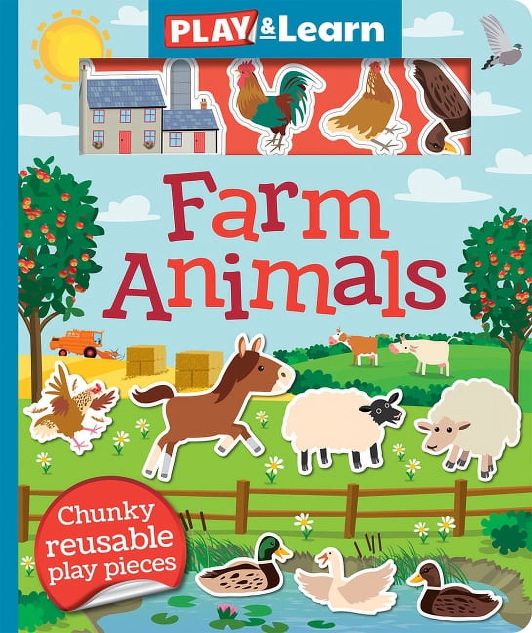 Play and Learn: Farm Animals (Board book) - Walmart.com