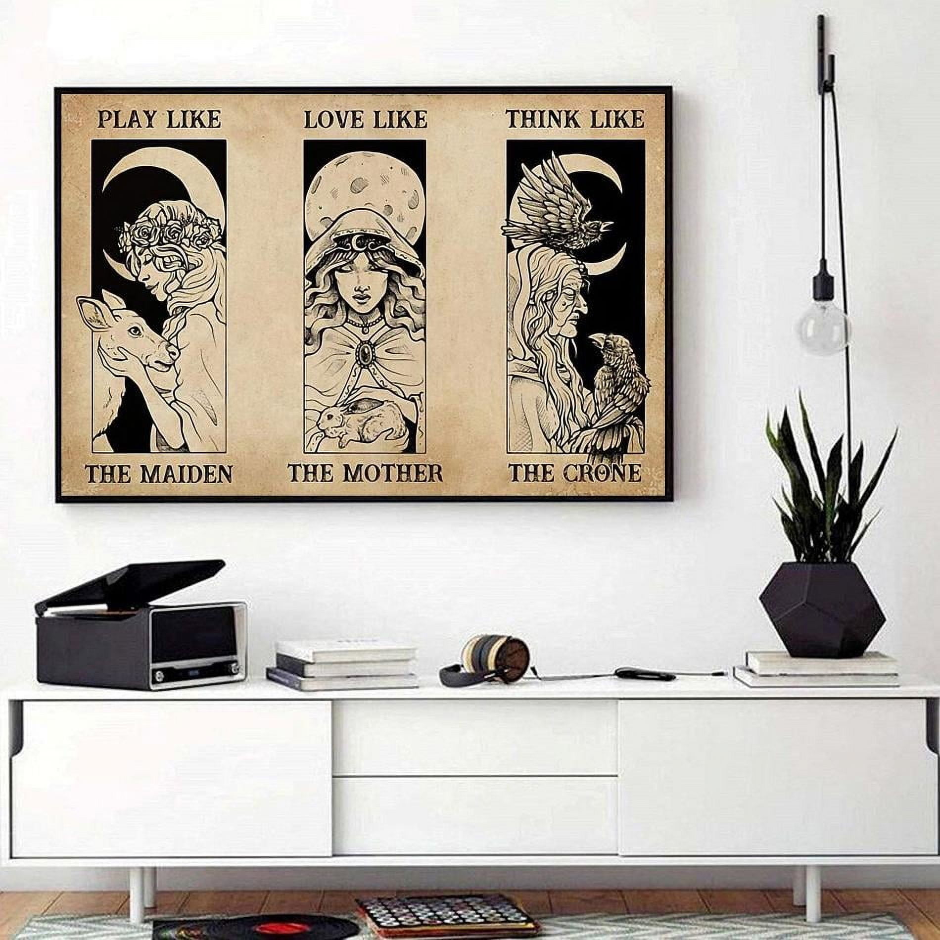 Play like love like think like the maiden mother crone witch horizontal ...