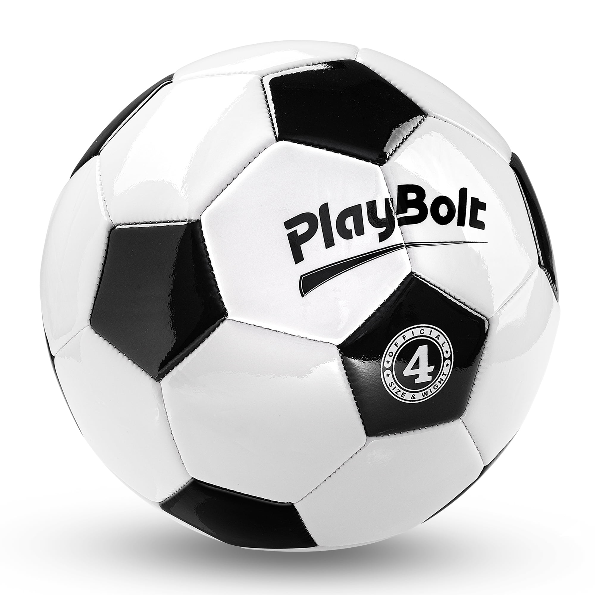 PlayBolt Soccer Ball Size 4 – 1 Pack | PVC Soccer Ball with Hand Pump ...