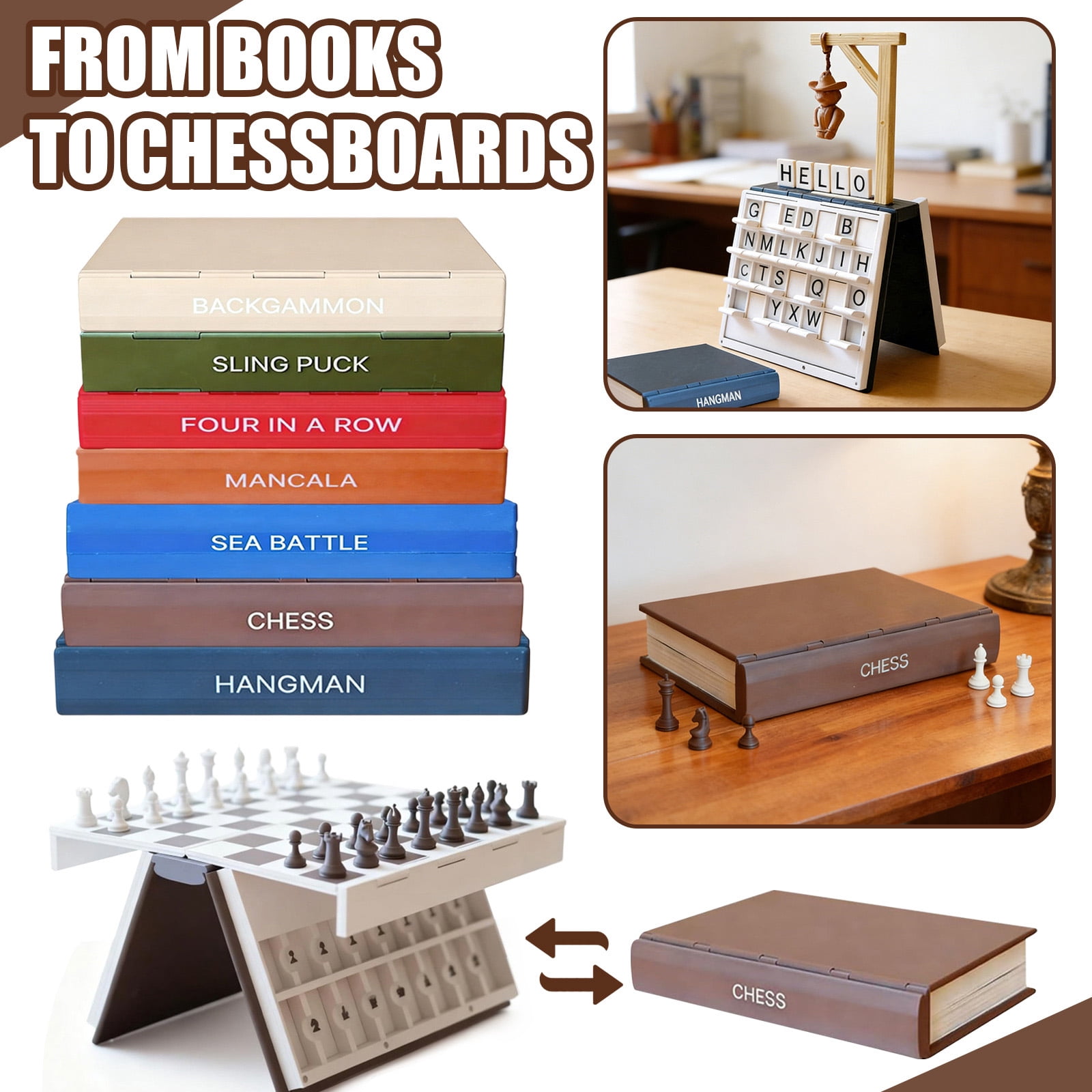 PlayBook'd Hangman Game Magnetic Cowboy Playbook Board Game 3D Printed ...