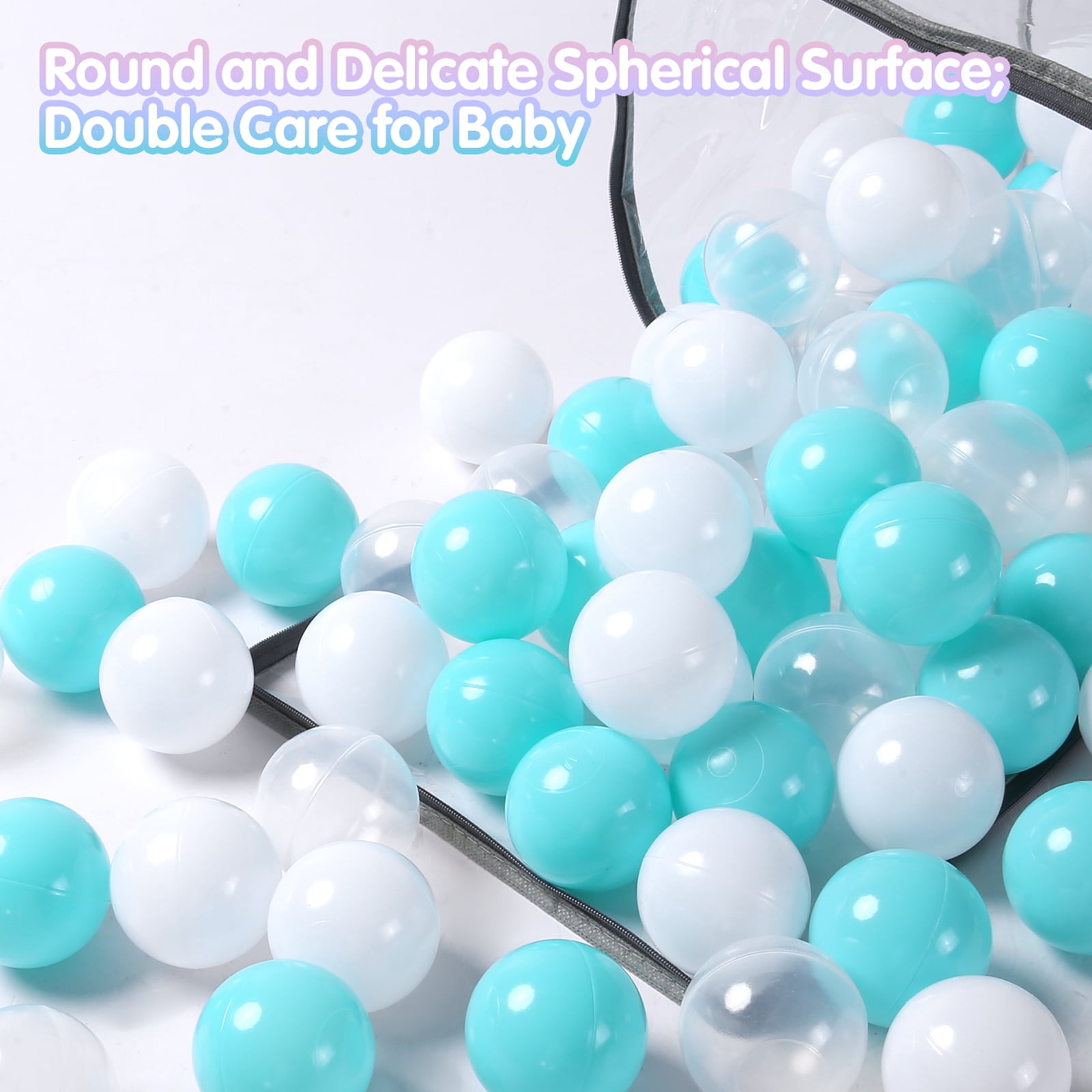 PlayMaty Ball Pit Balls - 2.16inches Crush Proof Phthalate&BPA Free ...