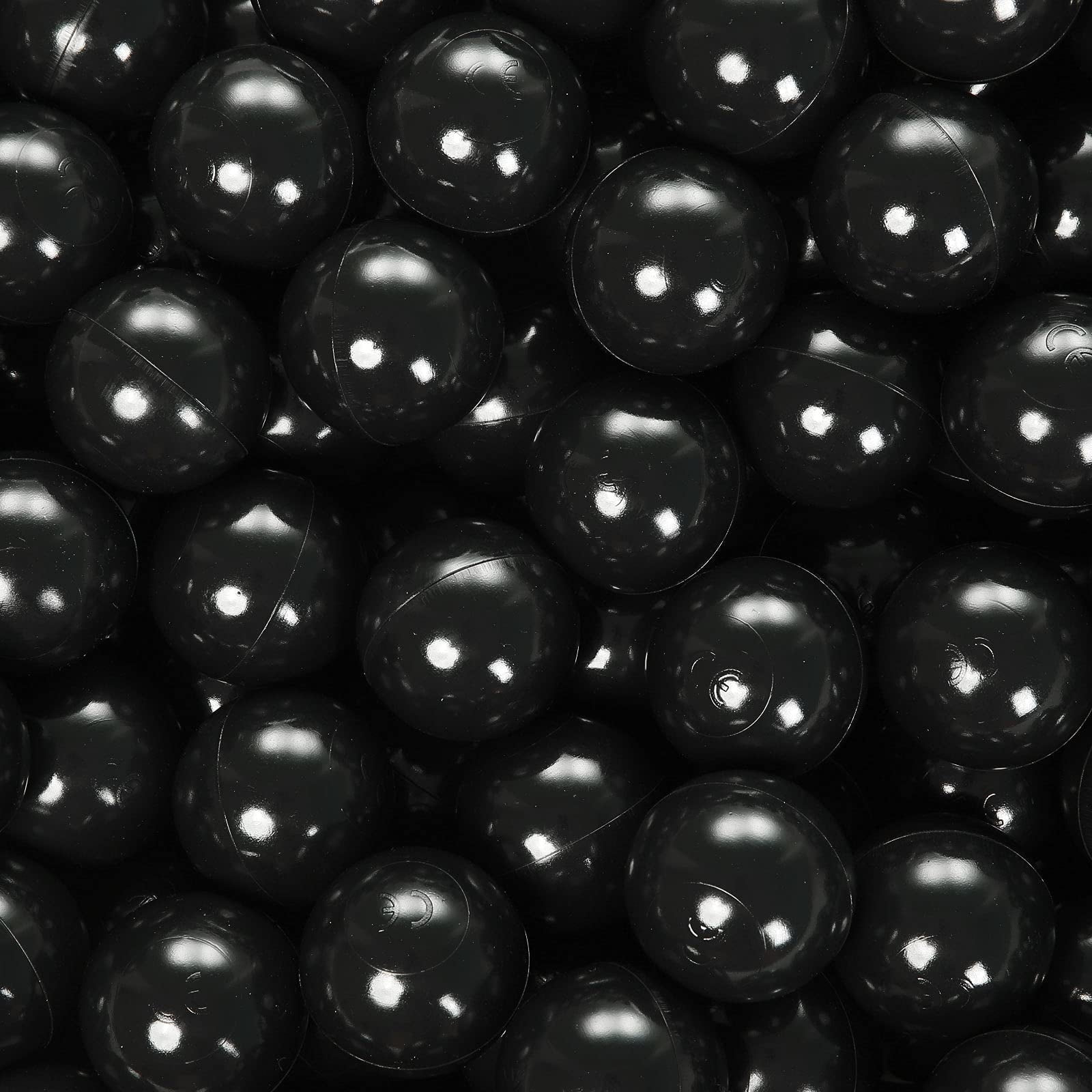 PlayMaty Play Ball Pit Balls - 2.36inches, Phthalate & BPA Free, Black ...