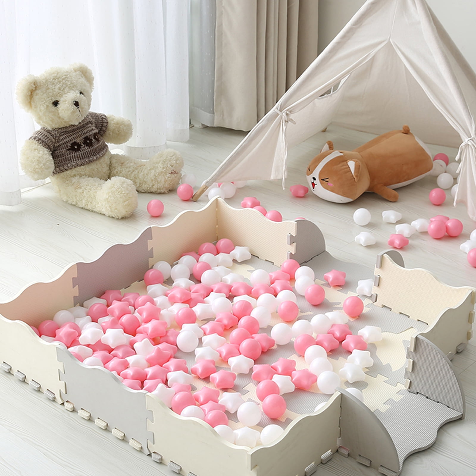 PlayMaty Star and Ball Pit Balls - Phthalate Free BPA Free Plastic ...