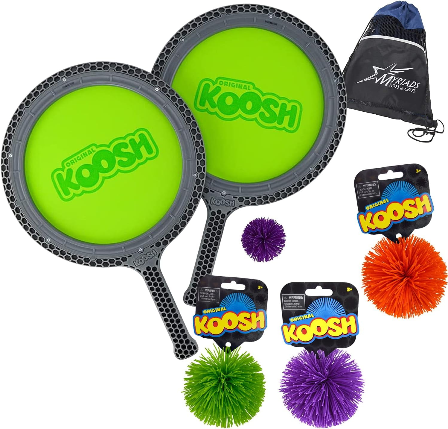 PlayMonster Koosh Starter Set: Double Paddle Playset & 3 Extra Koosh ...