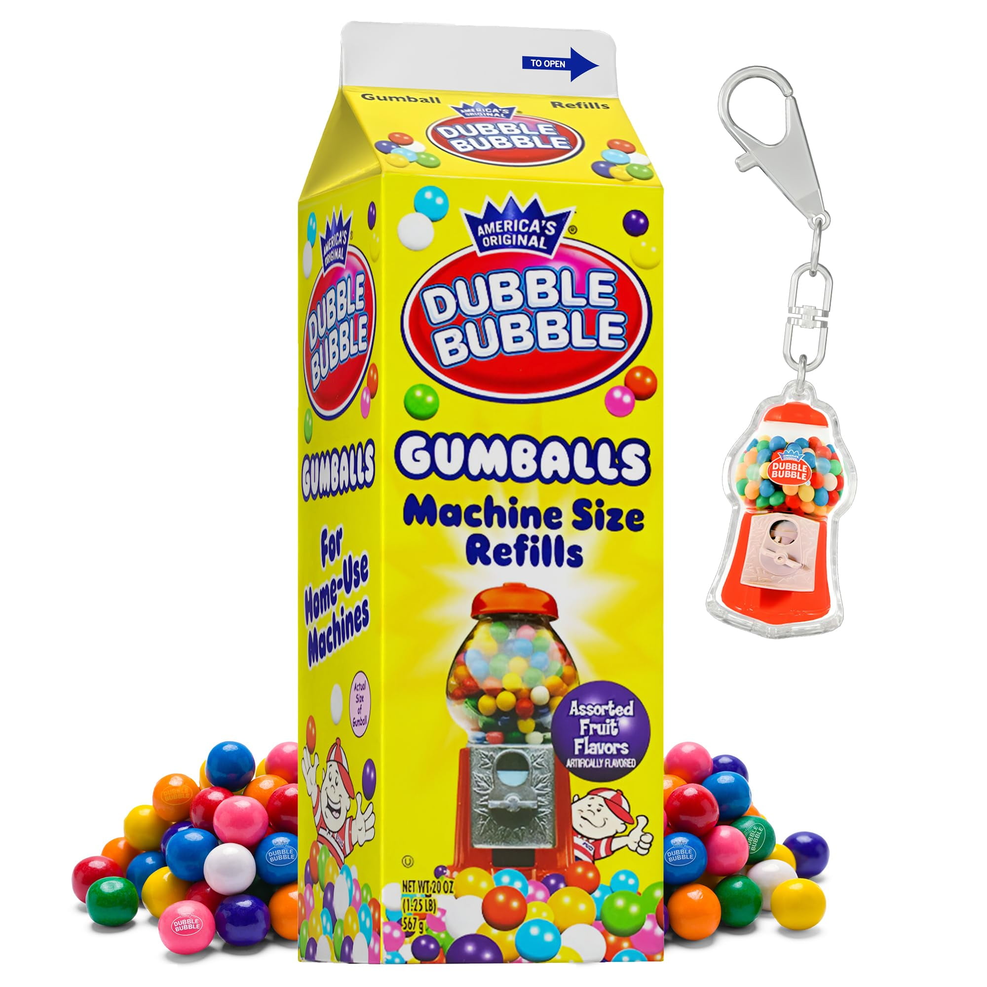 PlayO Gumballs for Gumball Machine - Refill Bubble Gum 20-Ounce ...
