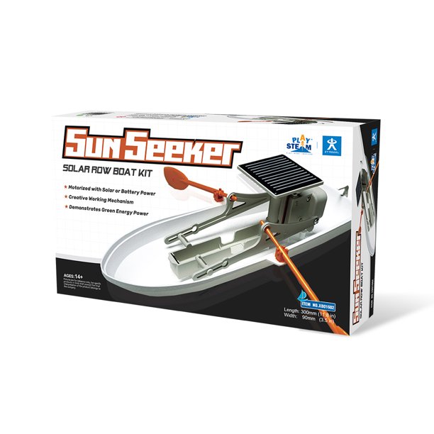 PlaySTEAM SunSeeker Solar Rowboat Kit - Build Your Own Solar Powered ...