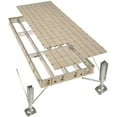 PlayStar 4' x 10' Premium Frame Stationary Dock Kit with Resin Top KT ...
