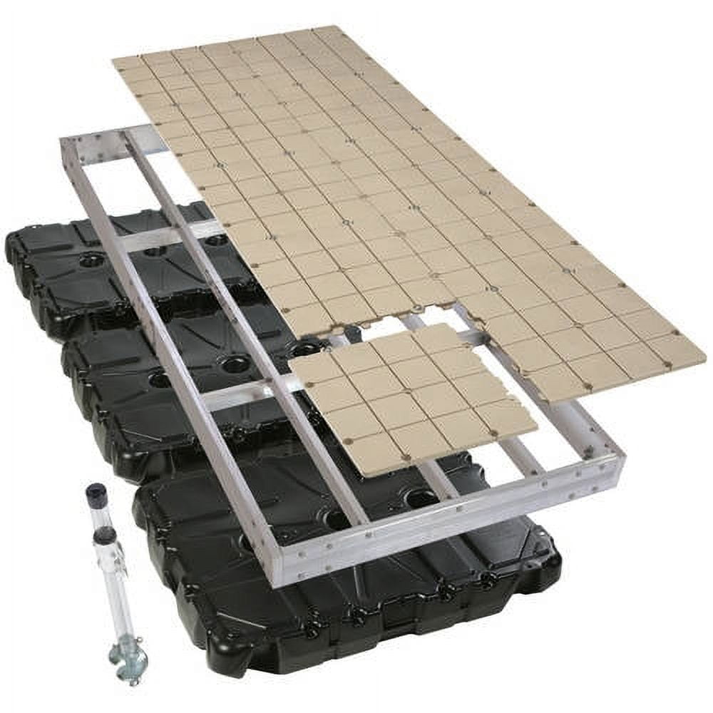 PlayStar Aluminum Floating Dock Kit with Resin Top, 4' x 10' Platform ...