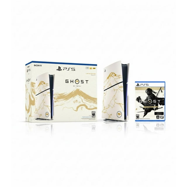 Sony PlayStation 5 Console Ghost of Yotei Gold Limited Edition Bundle ...