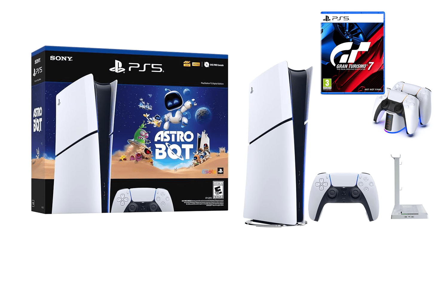 PlayStation _PS5 Digital Edition ASTRO BOT Bundle + Gran Turismo 7 ...