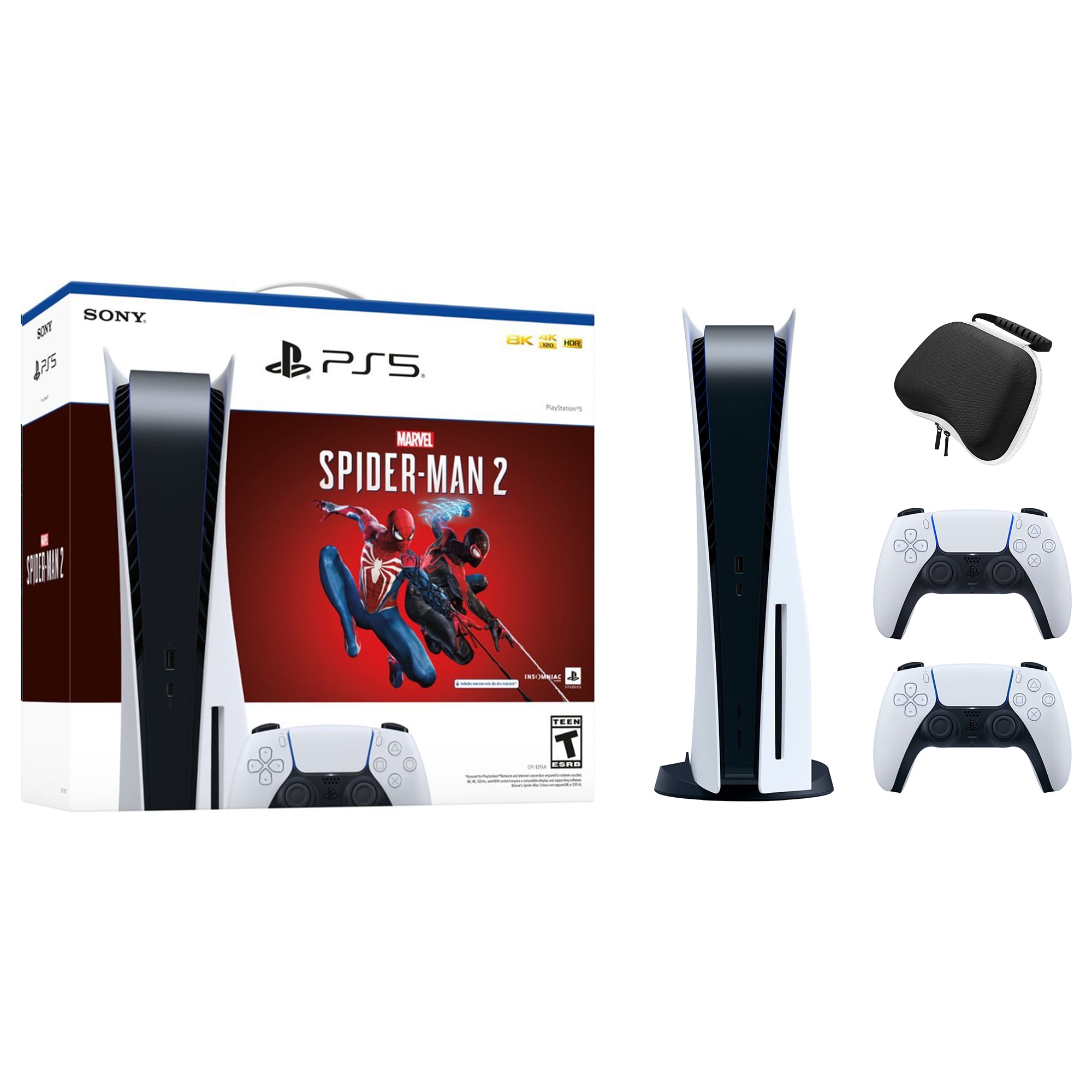 PlayStation 5 Disc Edition Marvel's Spider-Man 2 Bundle with Two ...