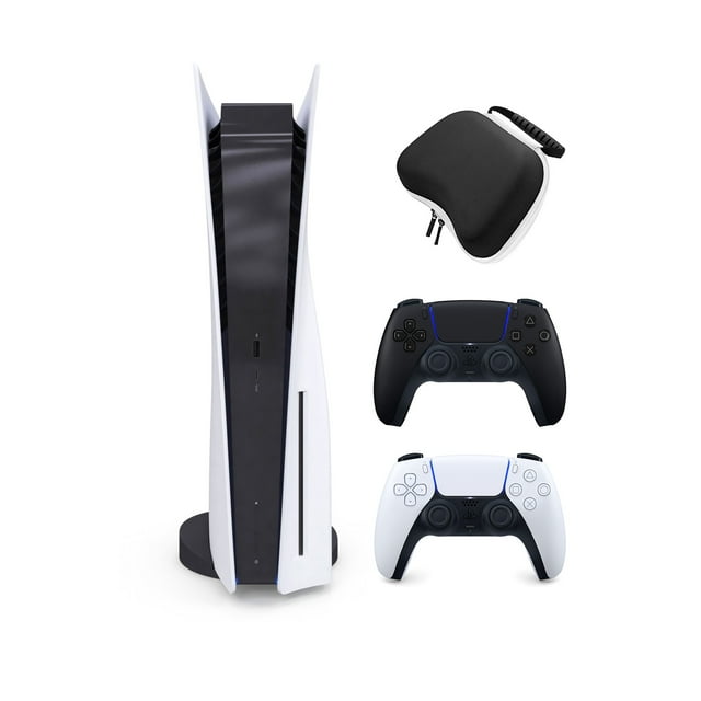 PlayStation 5 Disc Edition with Two Controllers White and Midnight ...