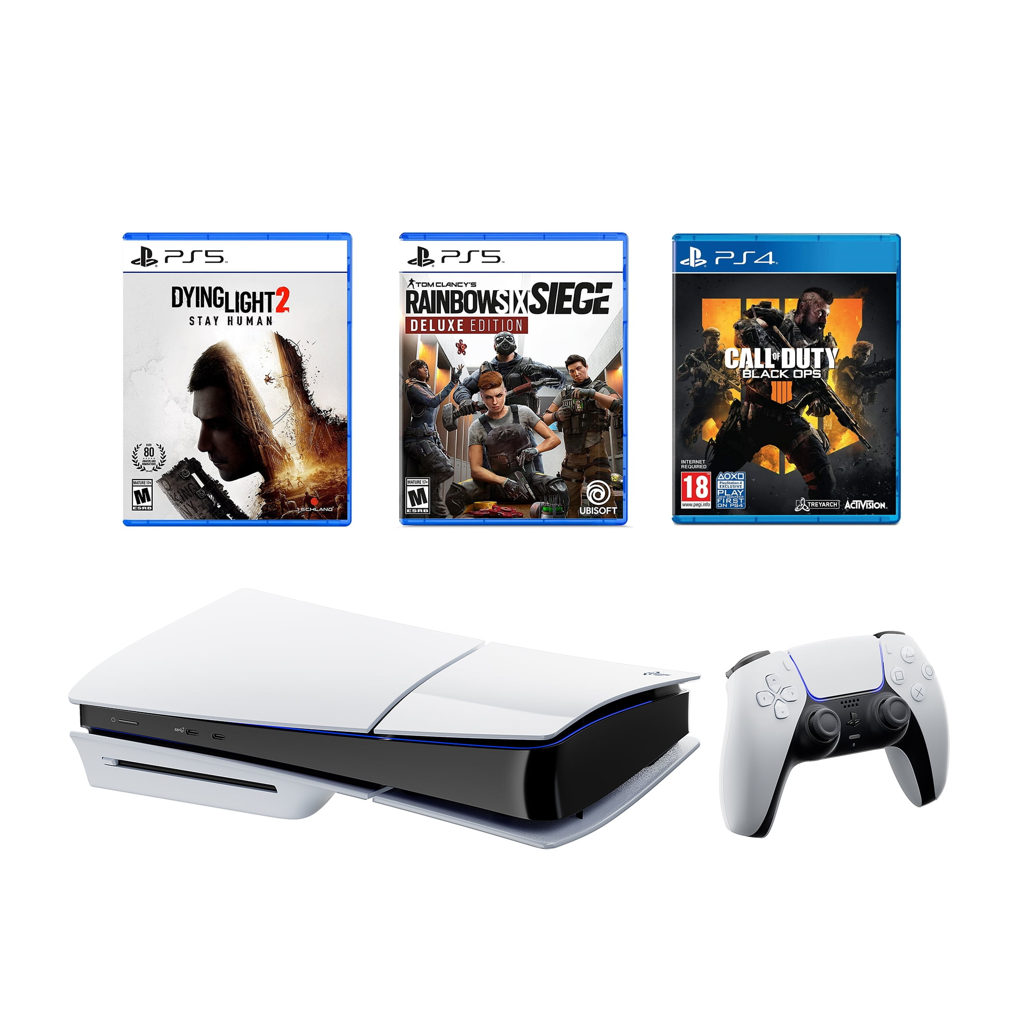 PlayStation 5 Disc Slim Version 2TB SSD PS5 Console with Wireless ...