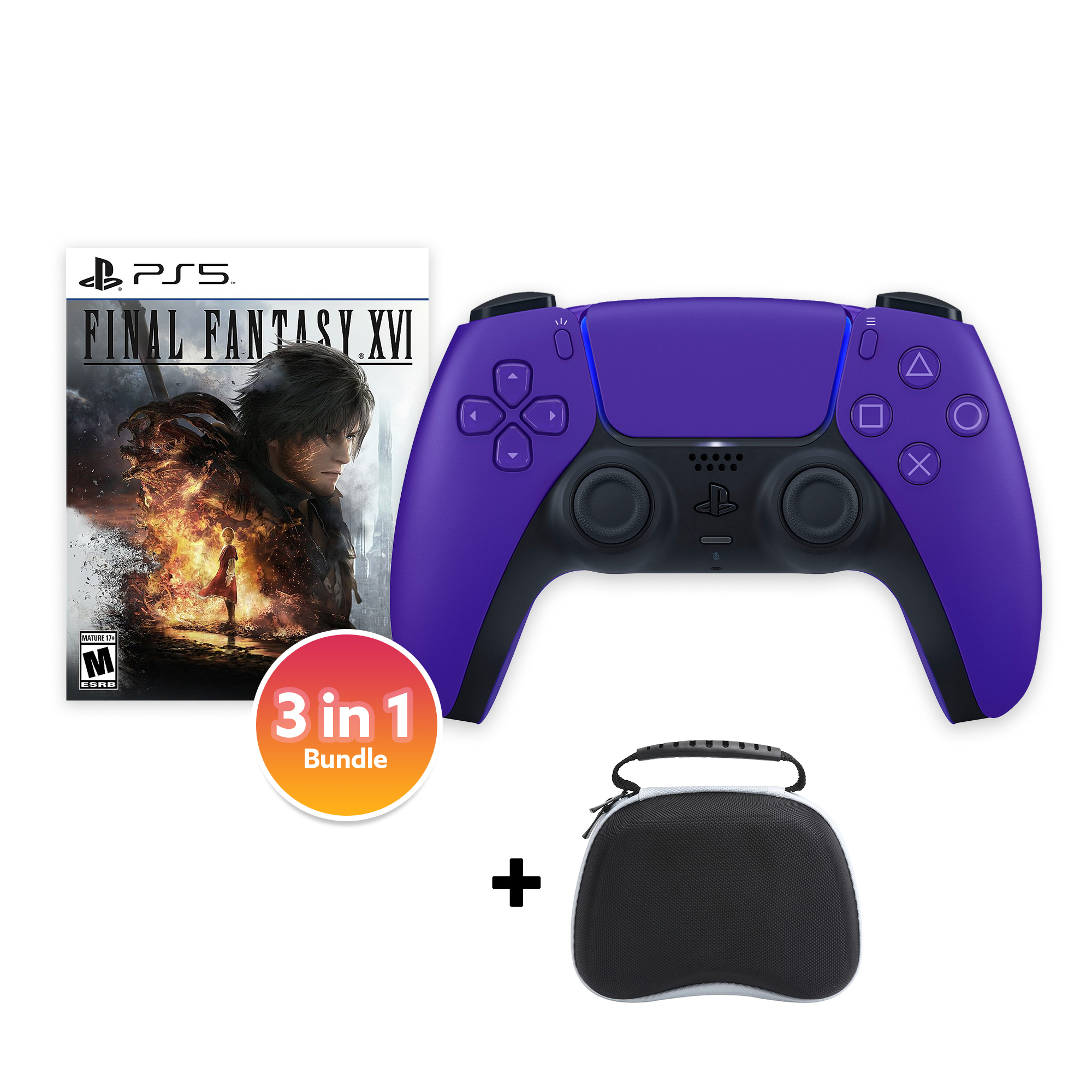 PlayStation 5 DualSense Controller Galactic Purple with Final Fantasy ...