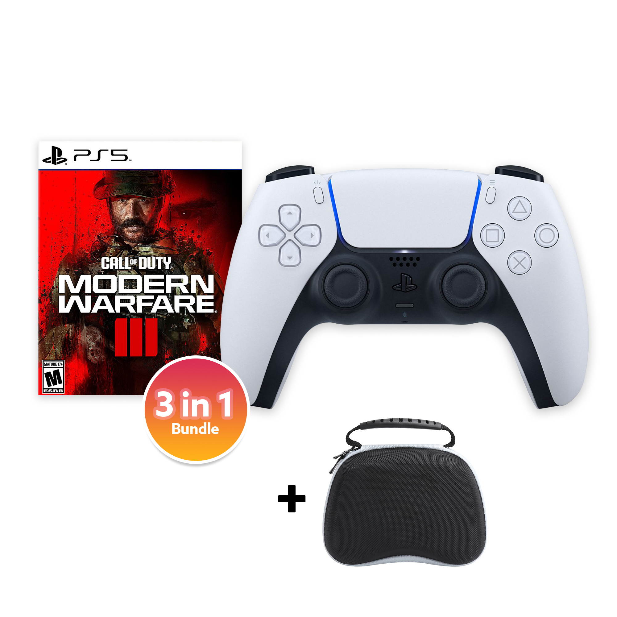 PlayStation 5 DualSense Controller Midnight Black with Call of Duty Modern Warfare II and Mytrix ...