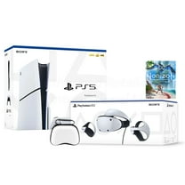 PlayStation 5 & PSVR2 Deluxe Combo, Digital Console, VR2 Headset, Eye ...