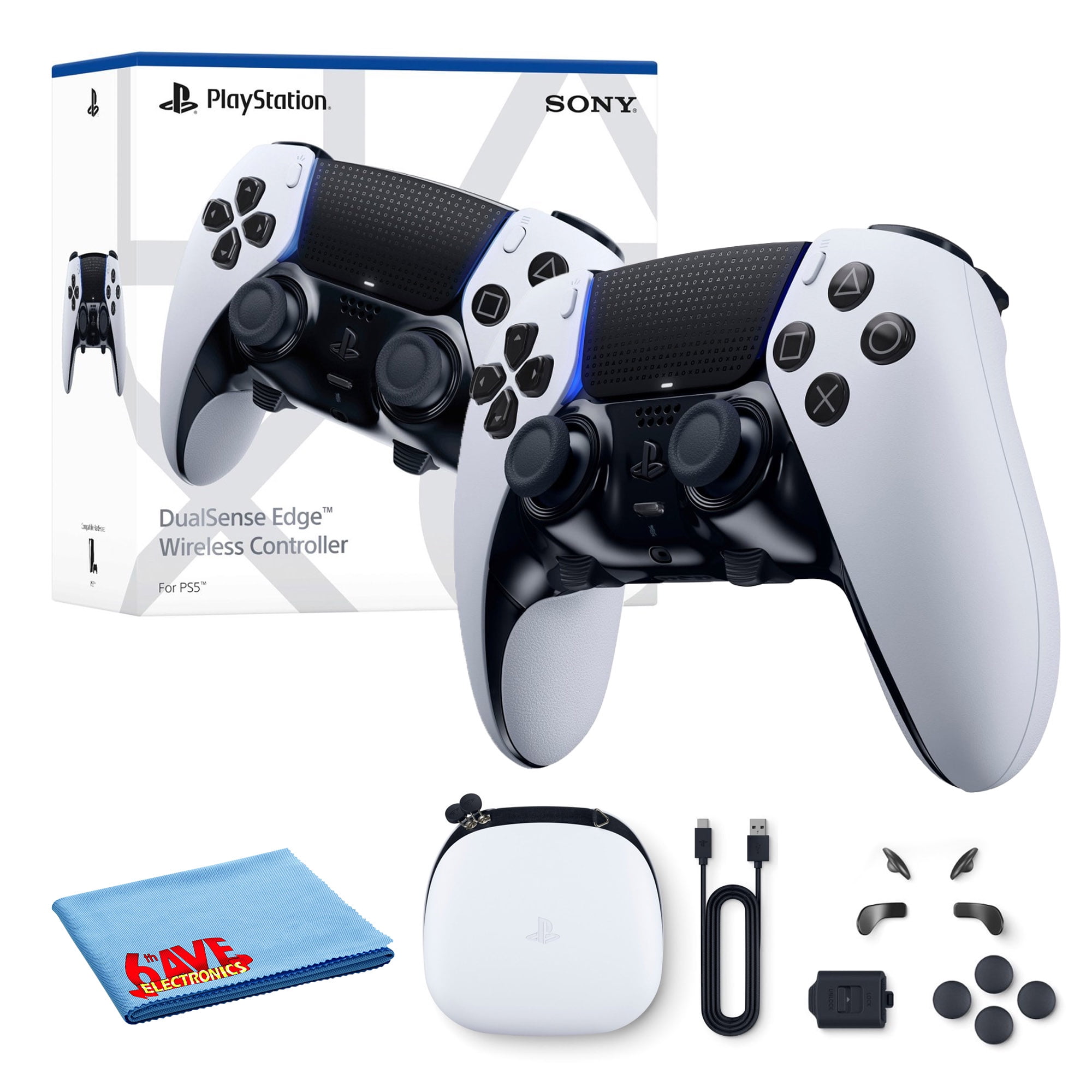 Sony PlayStation 5, PS5 DualSense Edge Wireless Controller Bundle with ...