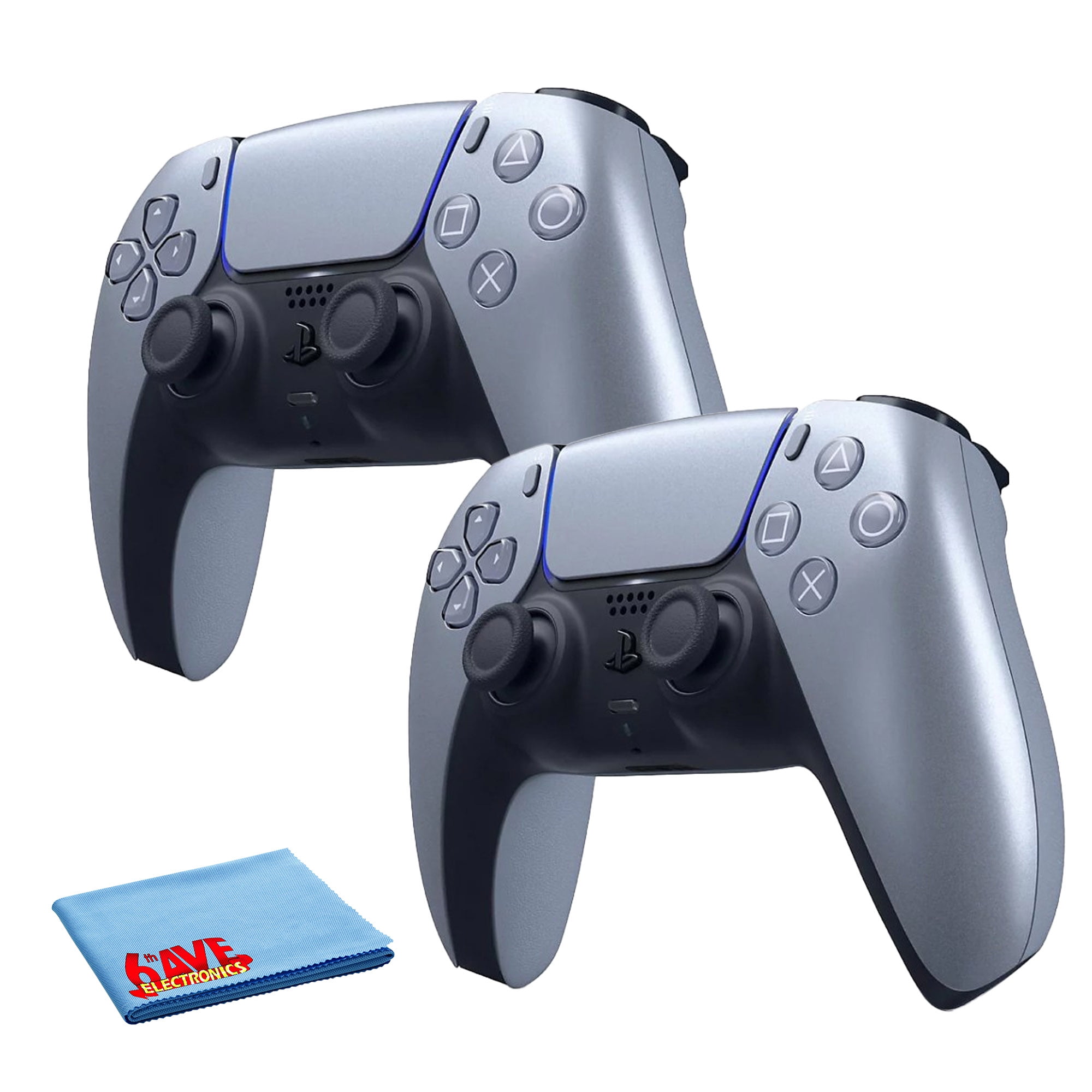 PlayStation 5, PS5 DualSense Wireless Controller - Sterling Silver ...