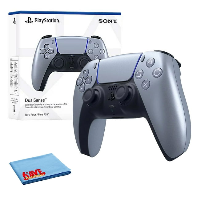 PlayStation 5 PS5 DualSense Wireless Controller - Sterling Silver ...