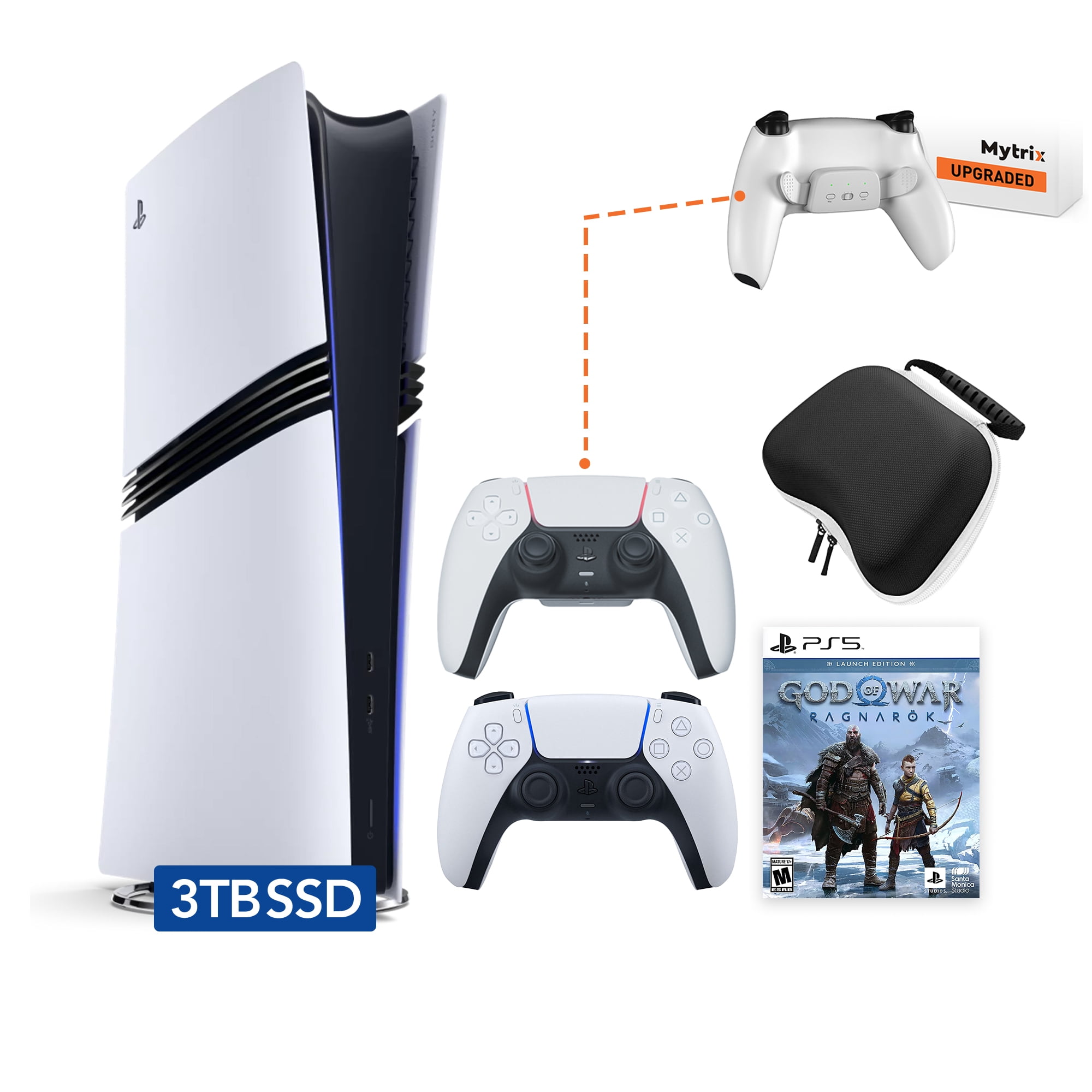 PlayStation 5 Pro 3TB SSD Digital Console God of War Bundle, an ...
