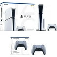 PlayStation 5 Slim Console with DualSense Wireless Controller Sterling ...