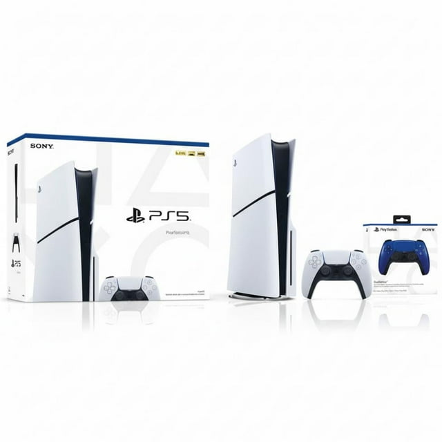 PlayStation 5 Slim Console + PlayStation 5 DualSense Wireless ...