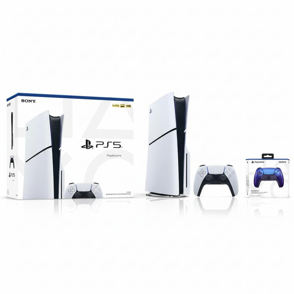 PlayStation 5 Slim Console + Sony PlayStation 5 DualSense Wireless ...